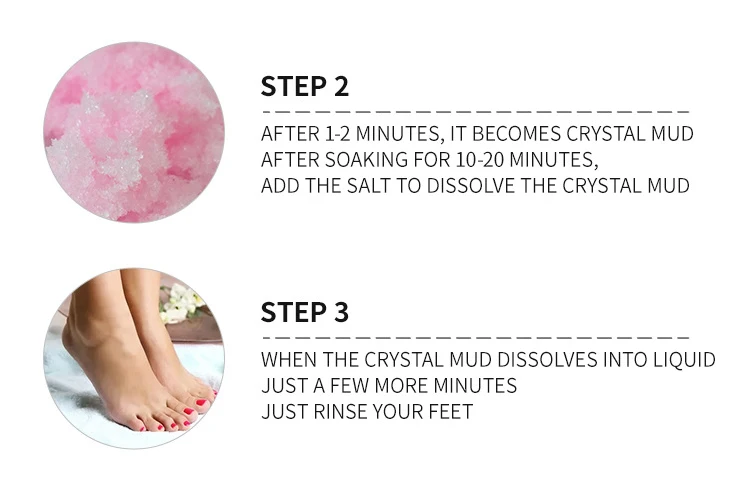 Foot Bath Powder Pedicure Kit Foot Spa Salt Crystal Jelly Pedicure Foot ...