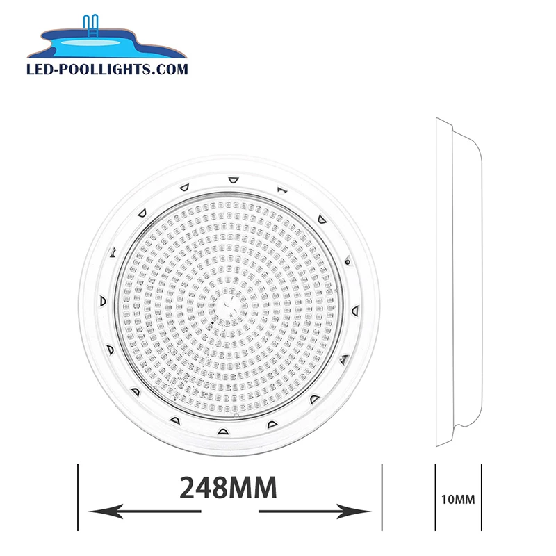 Hot Selling IP68 Rated RGB Smart LED Pool Lights High Quality PC ...