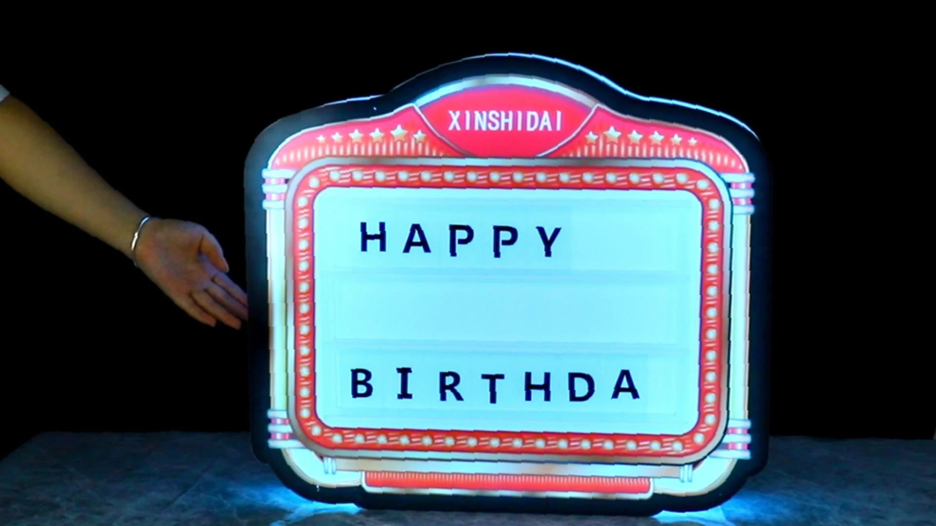 Custom Bar Nightclub Scrolling Text Message Letter Board Sign Vip ...