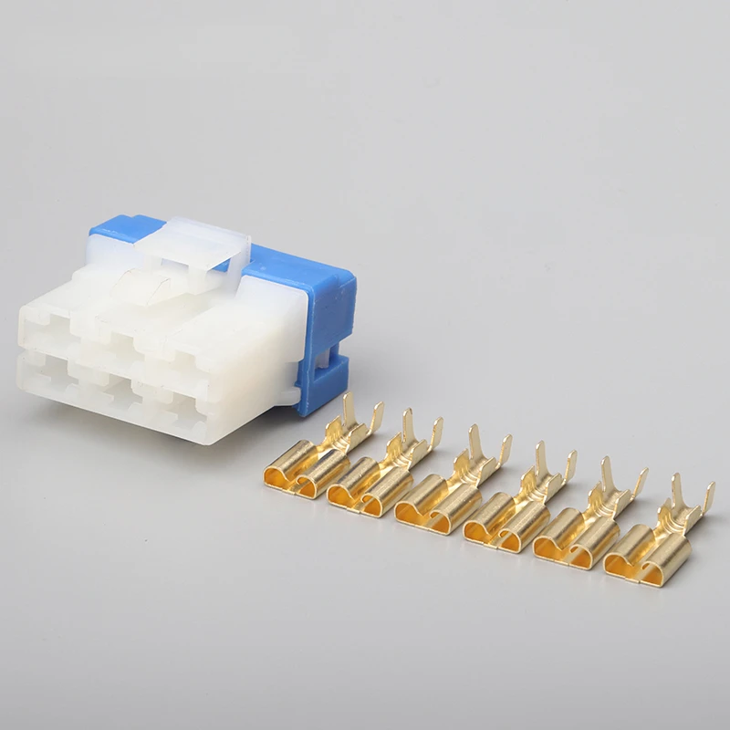 Aowift 1 Set 6 Pin Amp Car Electrical Wire Connector Blower Speed ...