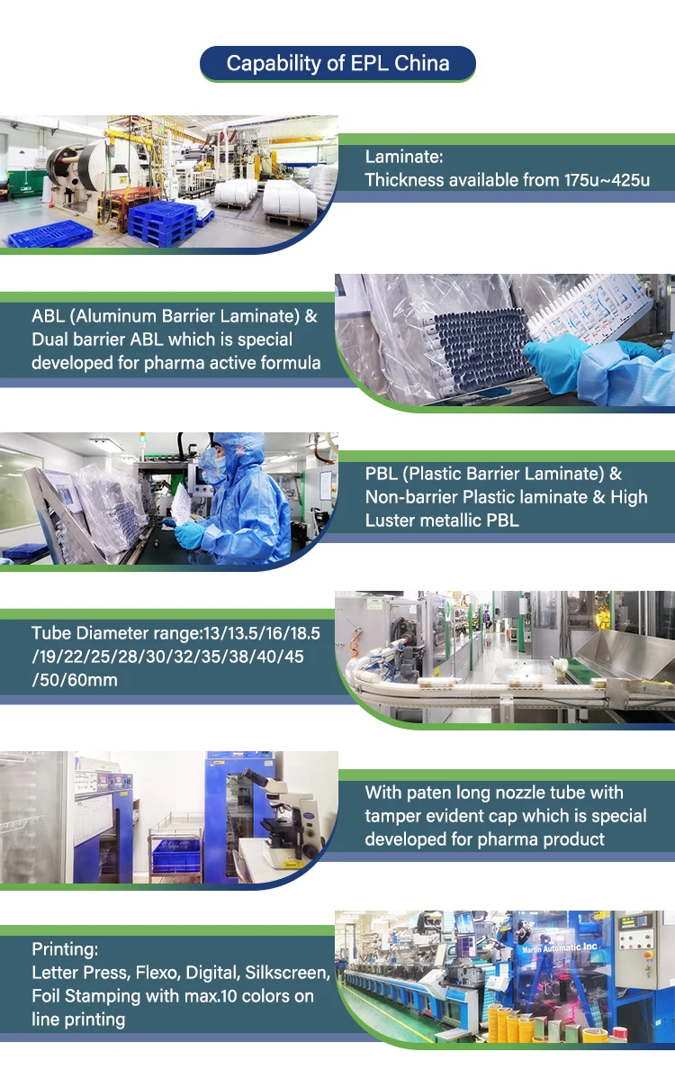 Epl Custom Eco Friendly Empty Ointment Tube Cosmetics Tubes Container ...