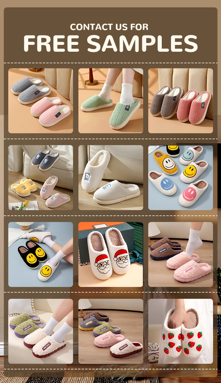 Custom Logo Solid Colors Striped Pattern Unisex Warm Indoor Urban Cozy ...