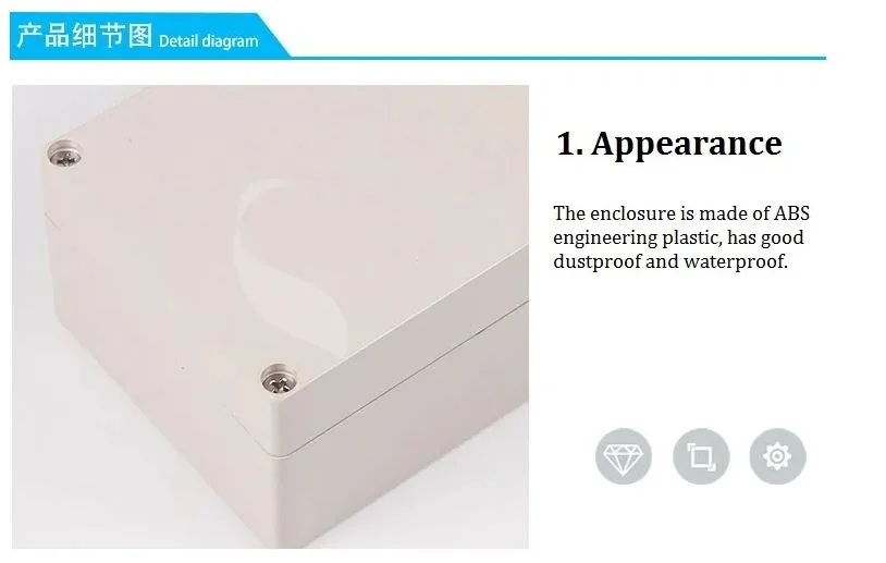 IP66 Outdoor Plastic Enclosure IP65 Waterproof ABS Plastic Electrical ...