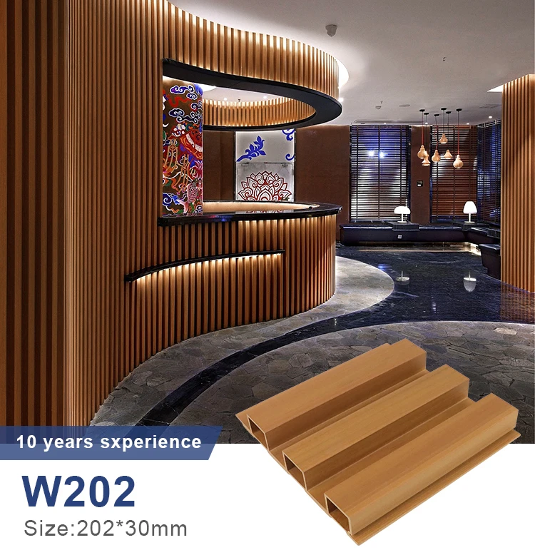 Extruded Wpc Wall Panel Internal Decoration Materials Wooden Grain ...
