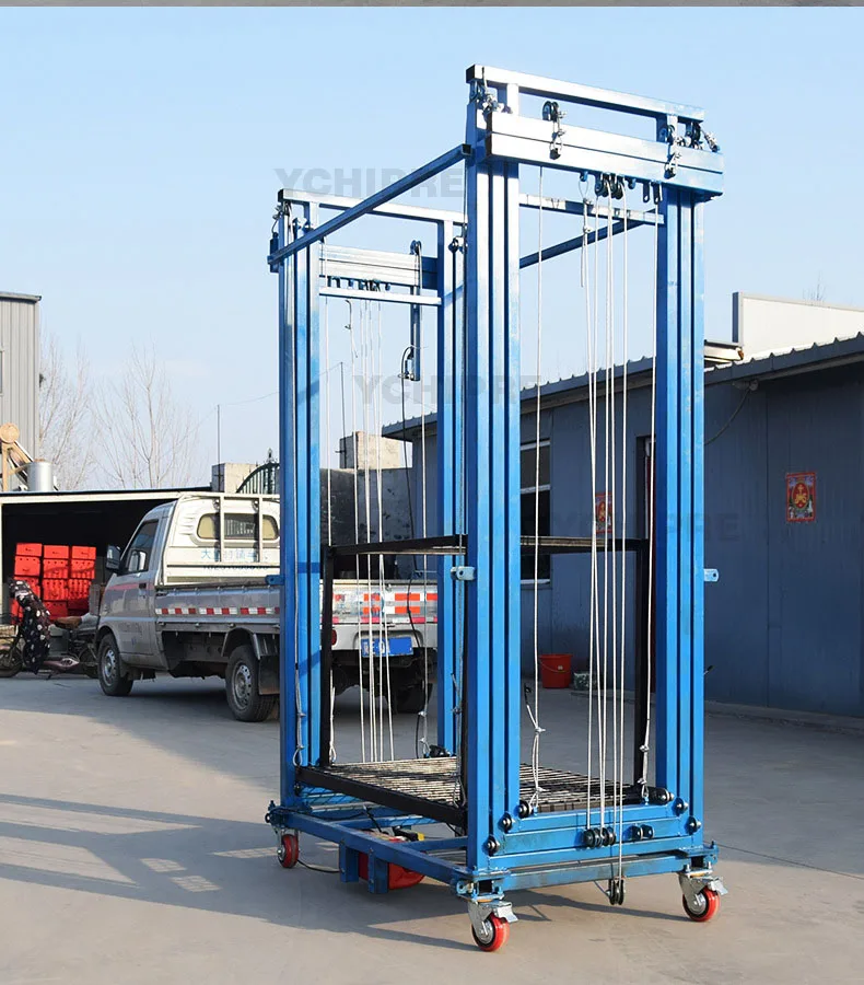 200-500kg Electric Scaffold Lift,110v Mobile Electric Lifting Scaffold ...