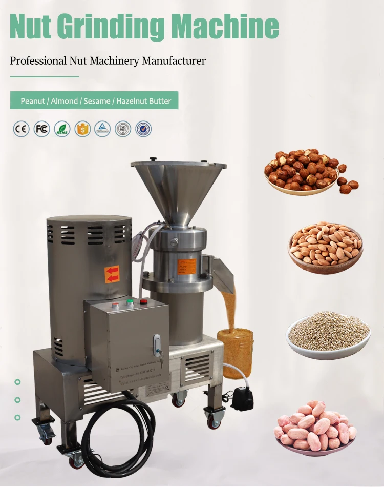 Commercial Electric Sesame Paste Making Machine Tahini Almond Cashew ...
