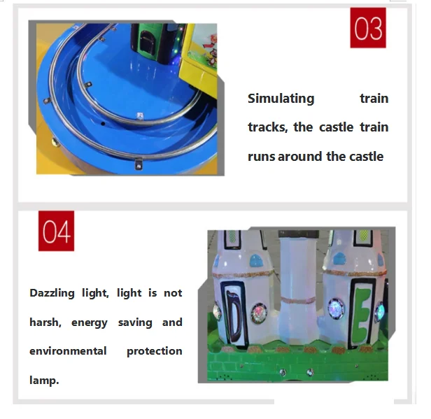 Kids Playground Castle Train Electric Children Coin-operated Arcade ...