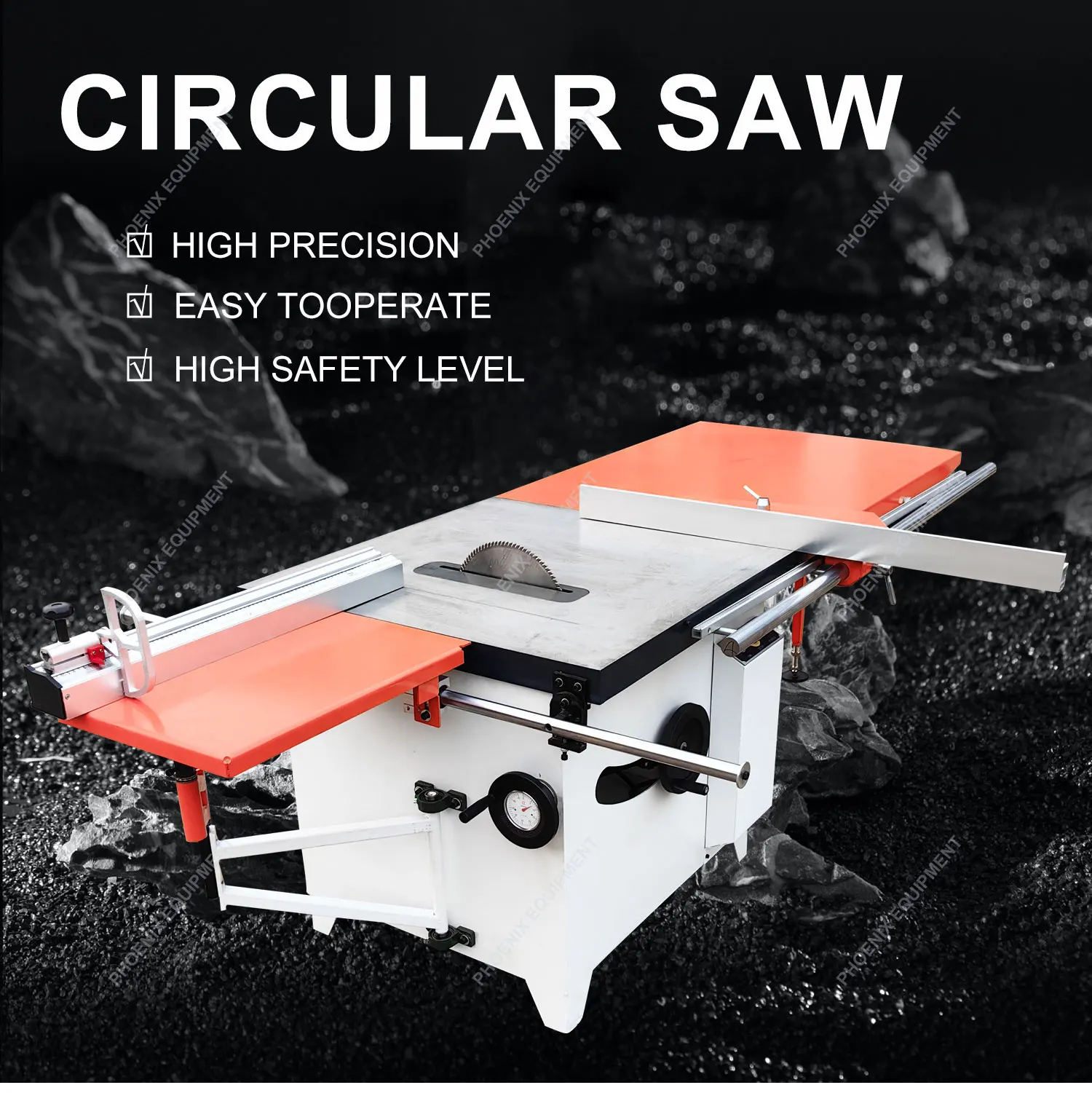 Sliding Table Swing Angle Circular Saw - 45 Degree Blade