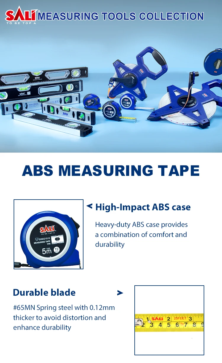 SALI High Quality 3m Automatic Tape Measure - Durable & Precise