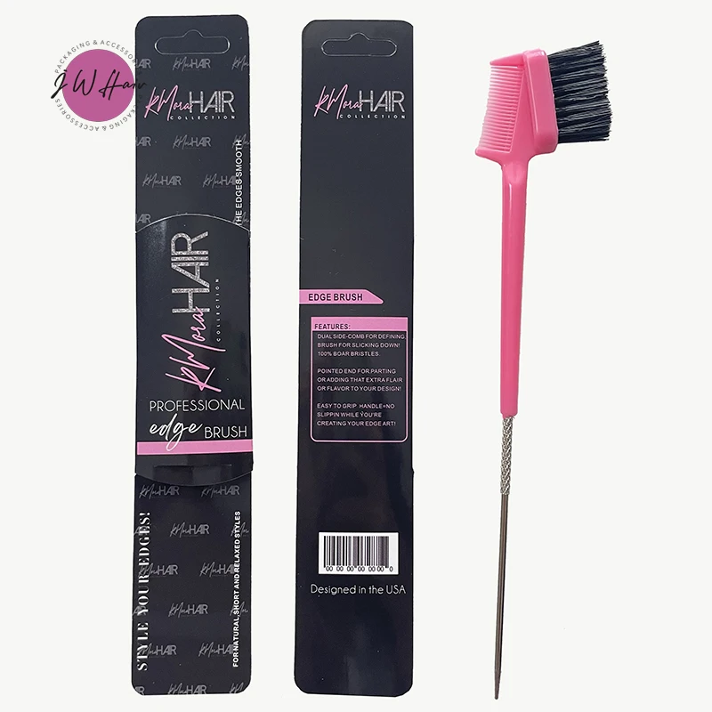 ABS Nylon Bristle Hair Edge Control Brush - Custom Logo