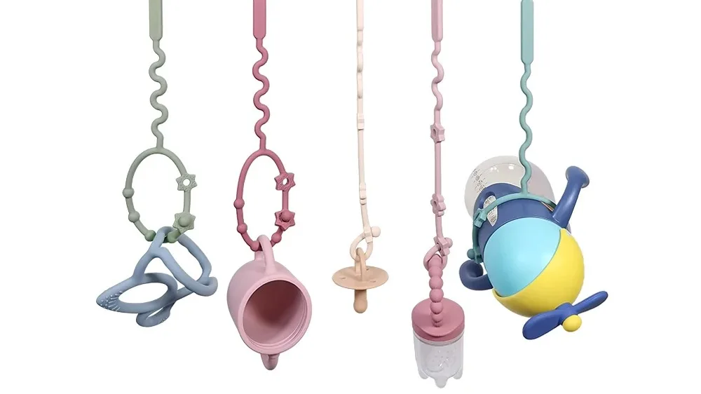 Dongli Custom Bpa Free Silicone Pacifier Clips Adjustable Baby Pacifier ...