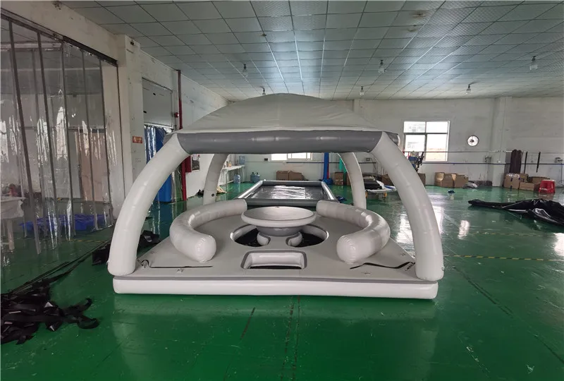 Inflatable Floating Sun Deck Floating Island Lounge Party Leisure ...