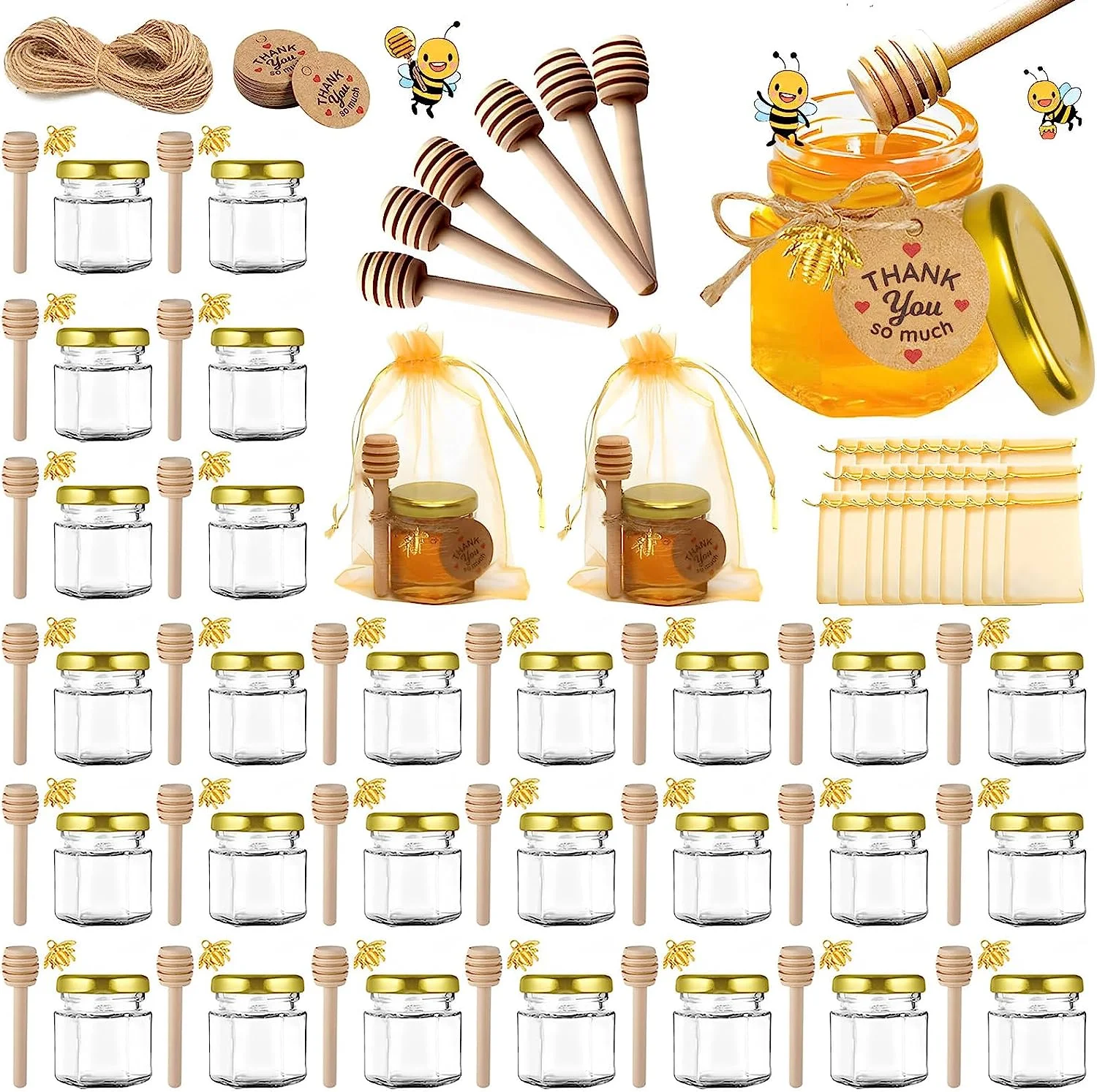 Manufacturers Unique 45ml Party Favors Party Favors Honey Jar Mini ...