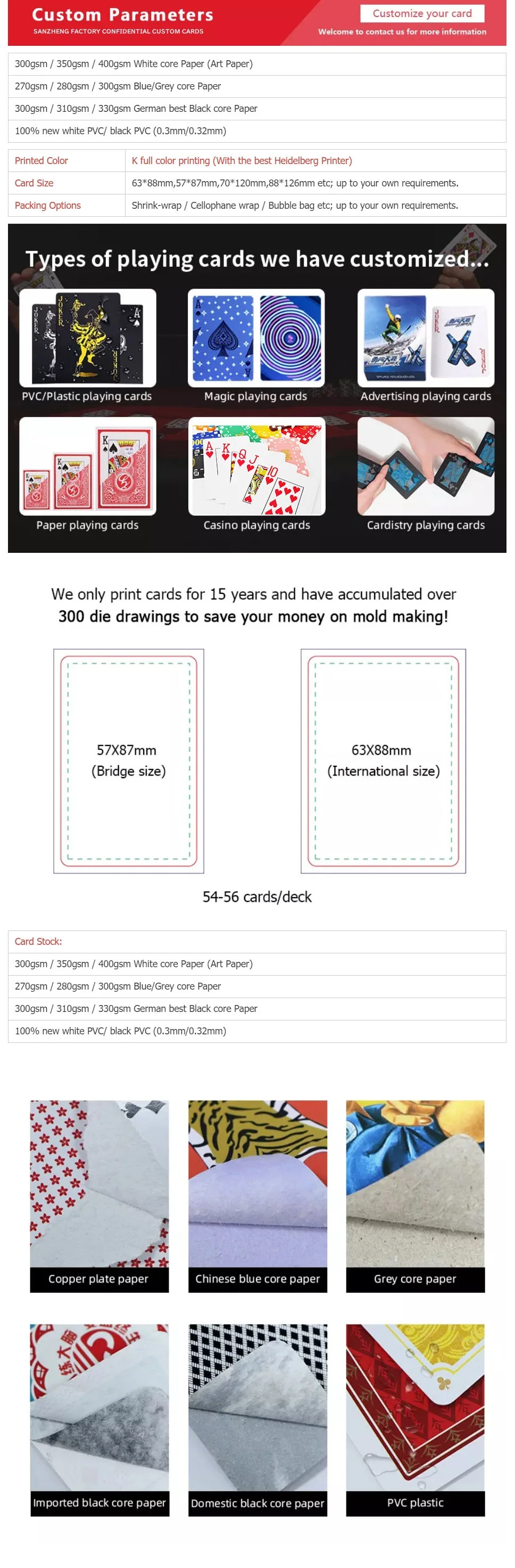 High-end Design Luxury Playing Cards for Casino Games, Poker Cards ...
