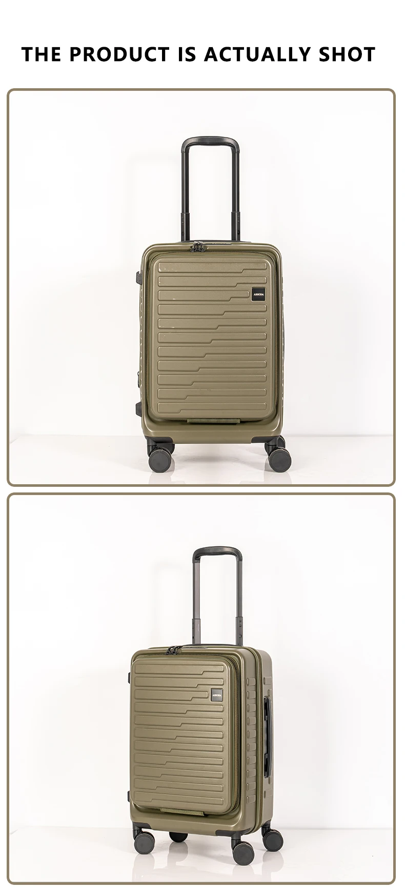 Custom Design Expandable Pc Luggage Carry On Front Pocket Laptop Cabin ...