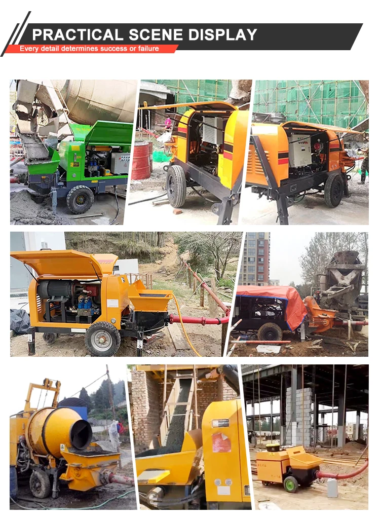 High Pressure Diesel Powered Concrete Pump Suitable for Long Distance ...