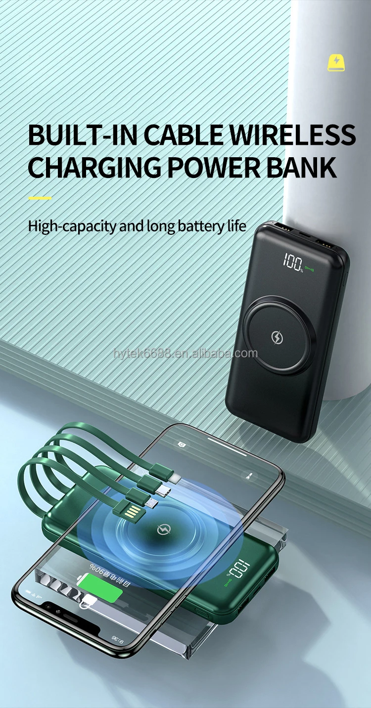20000mah Power Bank with Fast Charging and Wireless Support
