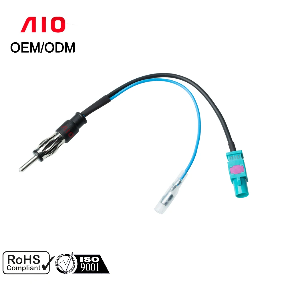 Aio Kingsun Car Radio Antenna Jaso Straight Male Din Iso Plug Crimp ...