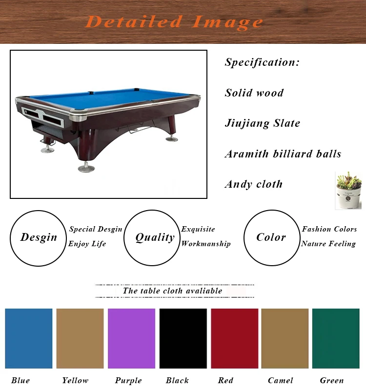 2021 modern designs indoor 9 ball pool table solid wood slate 7ft 8ft ...