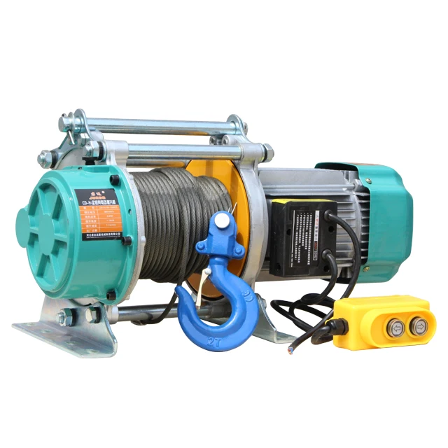 220v Small Crane Lift Hoist Winch 1.5ton 2.5ton 1000kg Mini Electric ...