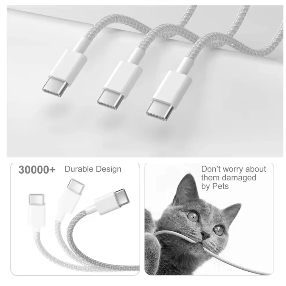 Fast Charging USB Cable - 20W PD CCA Type C to Type C
