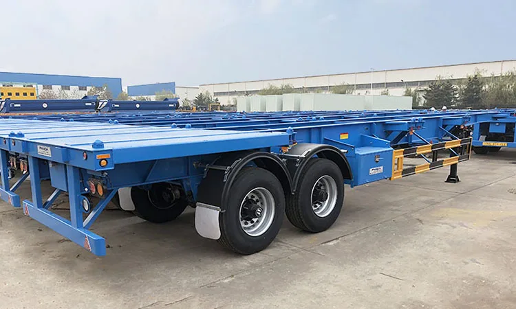 Vehicle Master Gooseneck Skeletal Container Skeleton Semi Trailer 2 ...