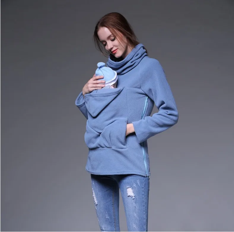 Alibaba.com: Baby Carrier Maternity Hoodie with Kangaroo Pocket, Fleece ...