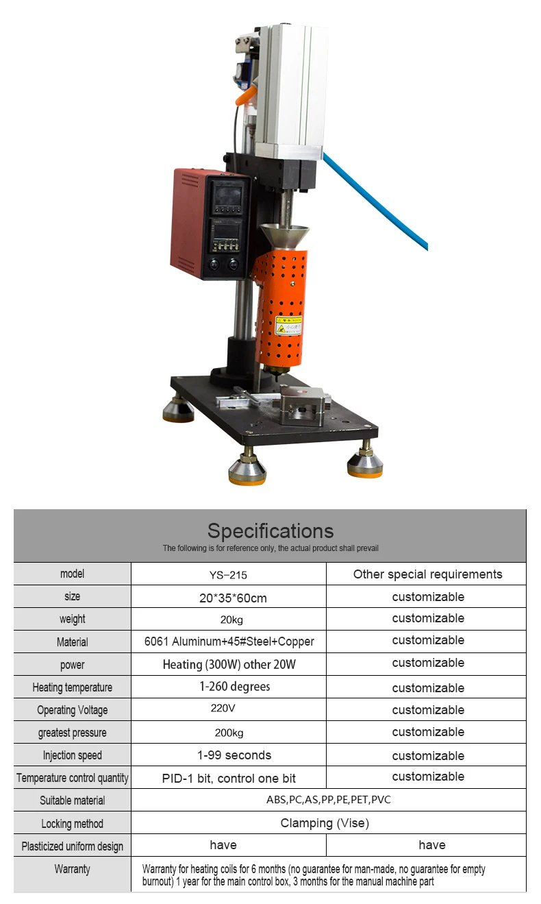 Desktop Small Semi Automatic Injection Molding Machine - 400° Tiny ...