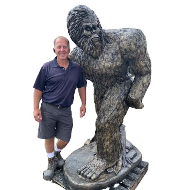 Outdoor Yard Sculpture Bigfoot Bronze Sasquatch Figure Statue 8 Feet ...