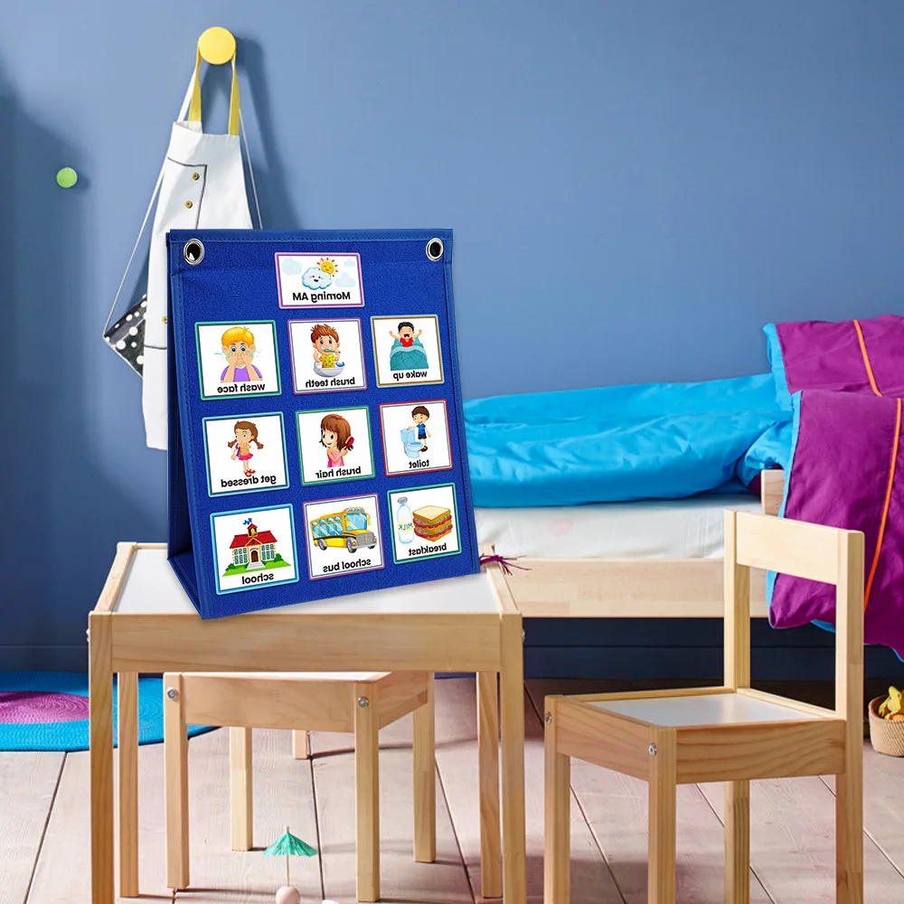 Visual Routine Schedule Cards for Autism Learning Materials