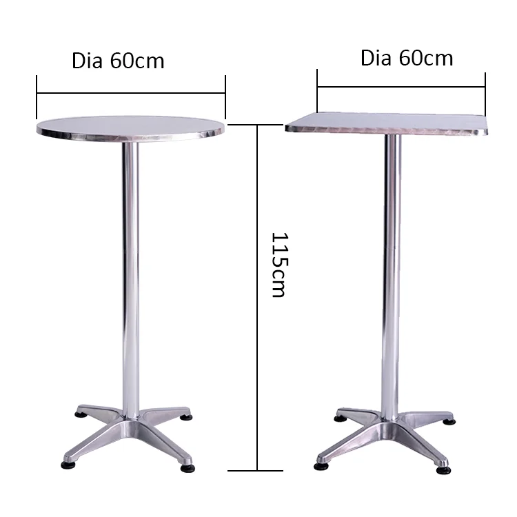 High Quality Modern Foldable Aluminium Outdoor Bar Table for Events ...