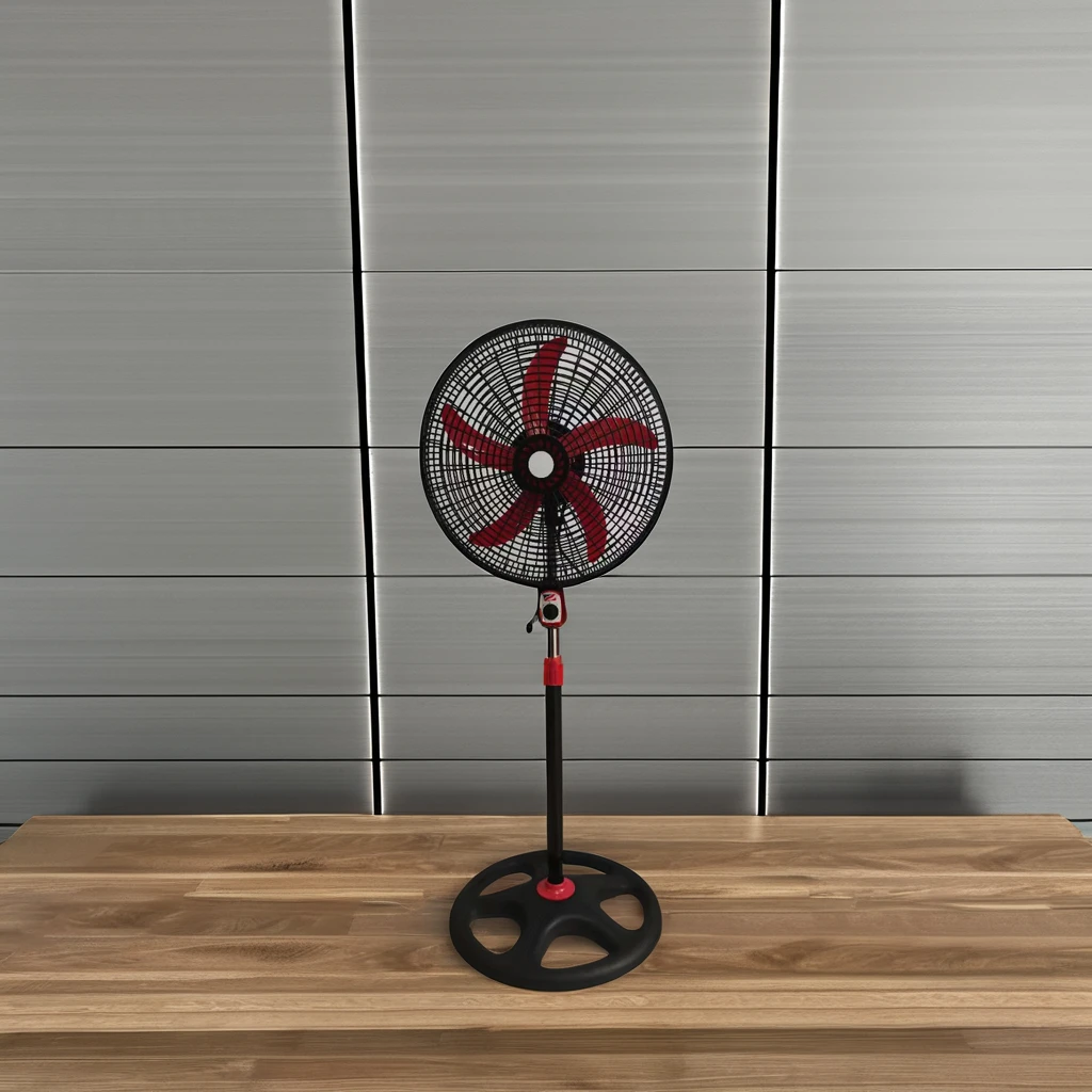 18-Inch Electric Stand Fan 45-Watt Oscillating Pedestal Fans 5 Blades ...