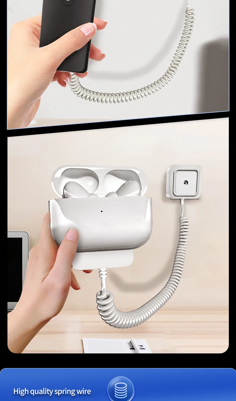 Universal Security Anti-theft Display Holder Stand Retractable Spring ...