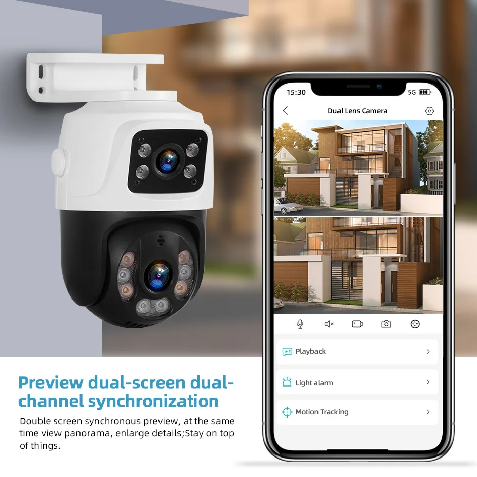 KERUI 6MP Network Cameras - Dual Screen IP Surveillance