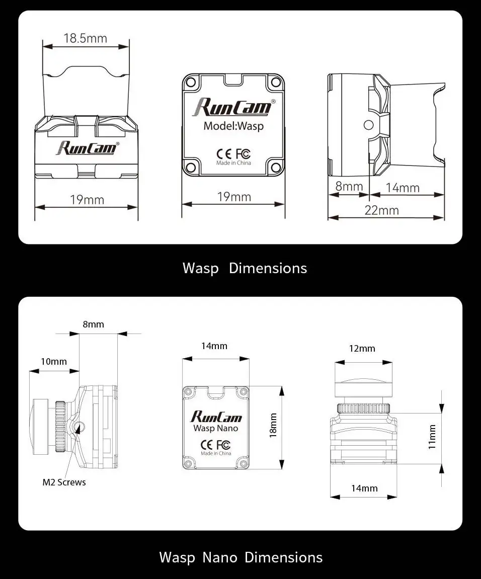 Runcam Link Wasp 120 Frame Sky Terminal Hd Fpv Digital High-definition ...