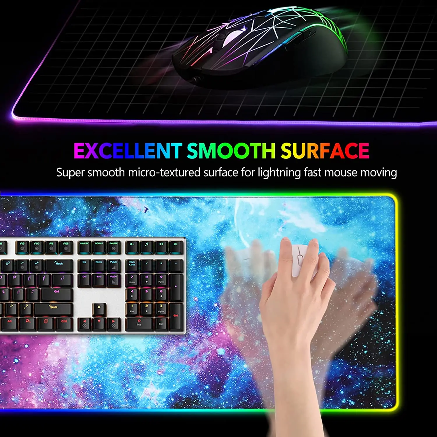 Professional Team Service World Map Large Xxl Speed Rgb Gaming Mouse ...