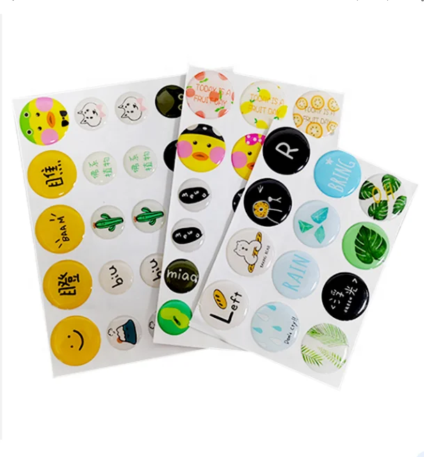 Custom 3D Embossed Gel Labels - Soft Plastic Brand Stickers