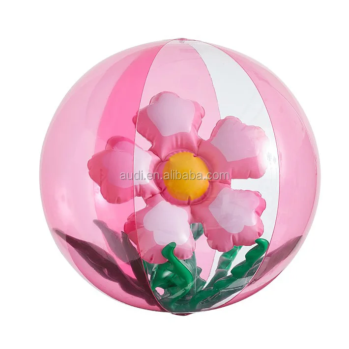 Clear & Neon Panel Beach Ball - Customizable Fun for All Ages