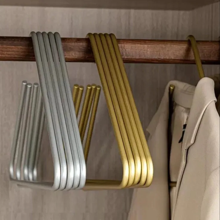 Modern Stylish Minimal Simple Triangle Gold Silver Metal Hanger ...
