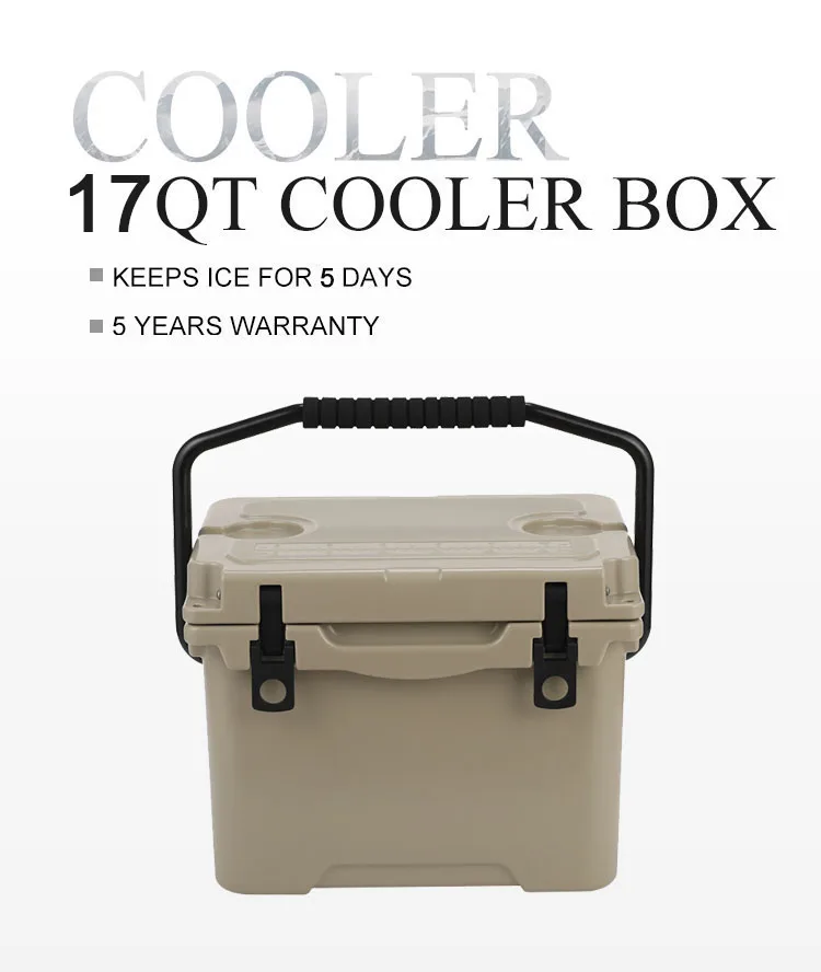 Mini 15L Portable Rotomolded Beach Camping Ice Cooler Box Outdoor Lunch ...