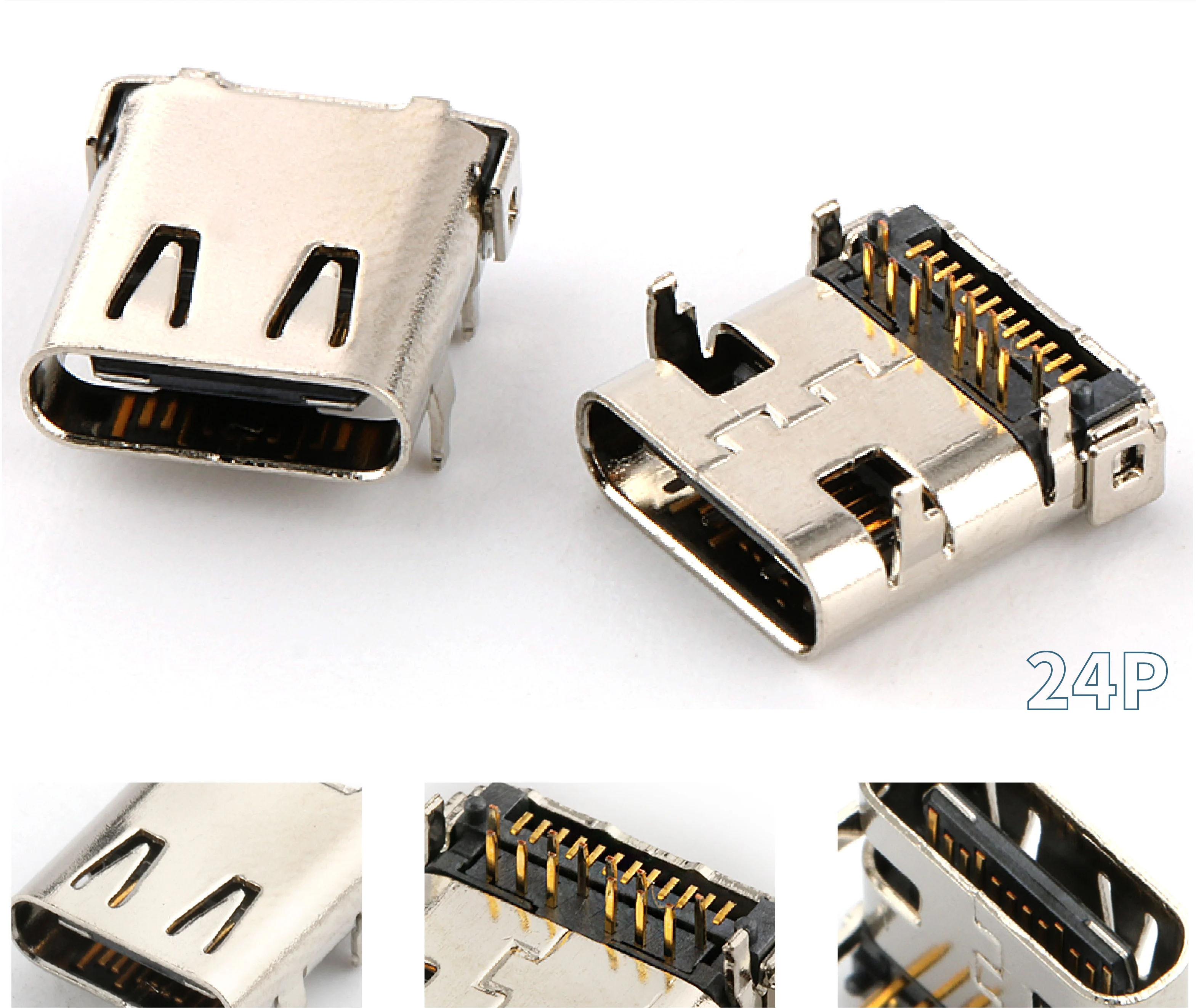Type-c 8 Pin Male Welding Connector Usb C Male Plug Connector For Pcb ...