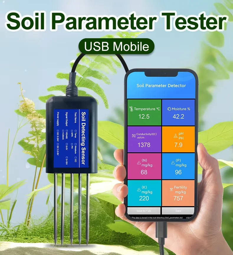 Soil Multiple Parameters Sensor - Digital Agricultural Monitoring