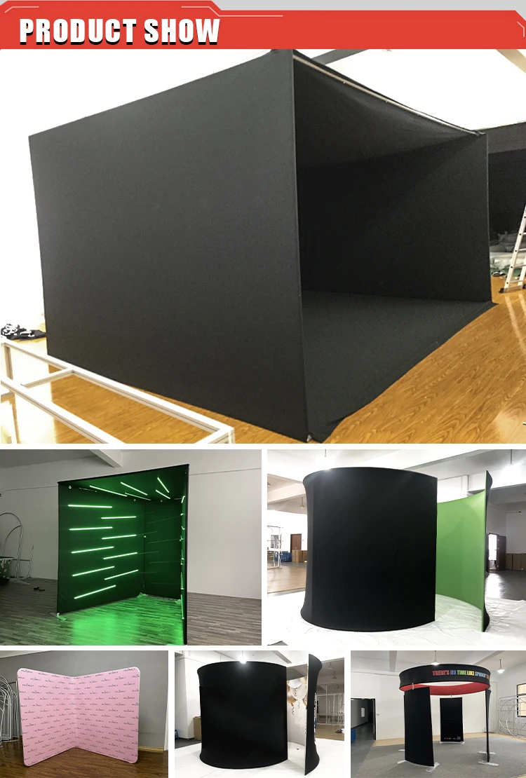 Custom Printed 360 Photo Booth Enclosure Backdrop With Led Light Party ...