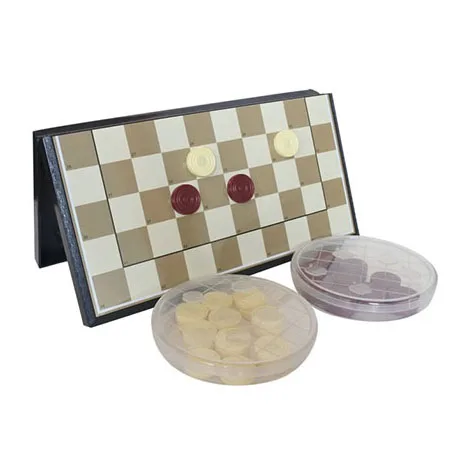 Foldable Plastic Travel Magnetic Chess Board Game Checkers - Buy ...
