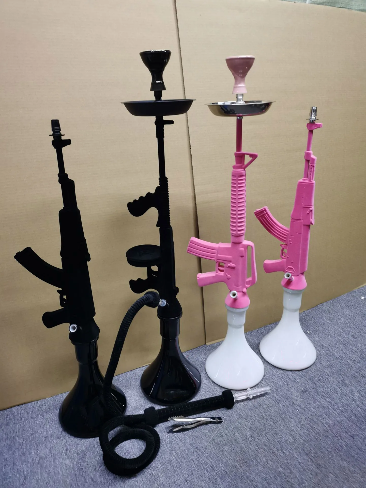 Arabian Craft Resin AK47 Gun Shisha Hookah with Accessories