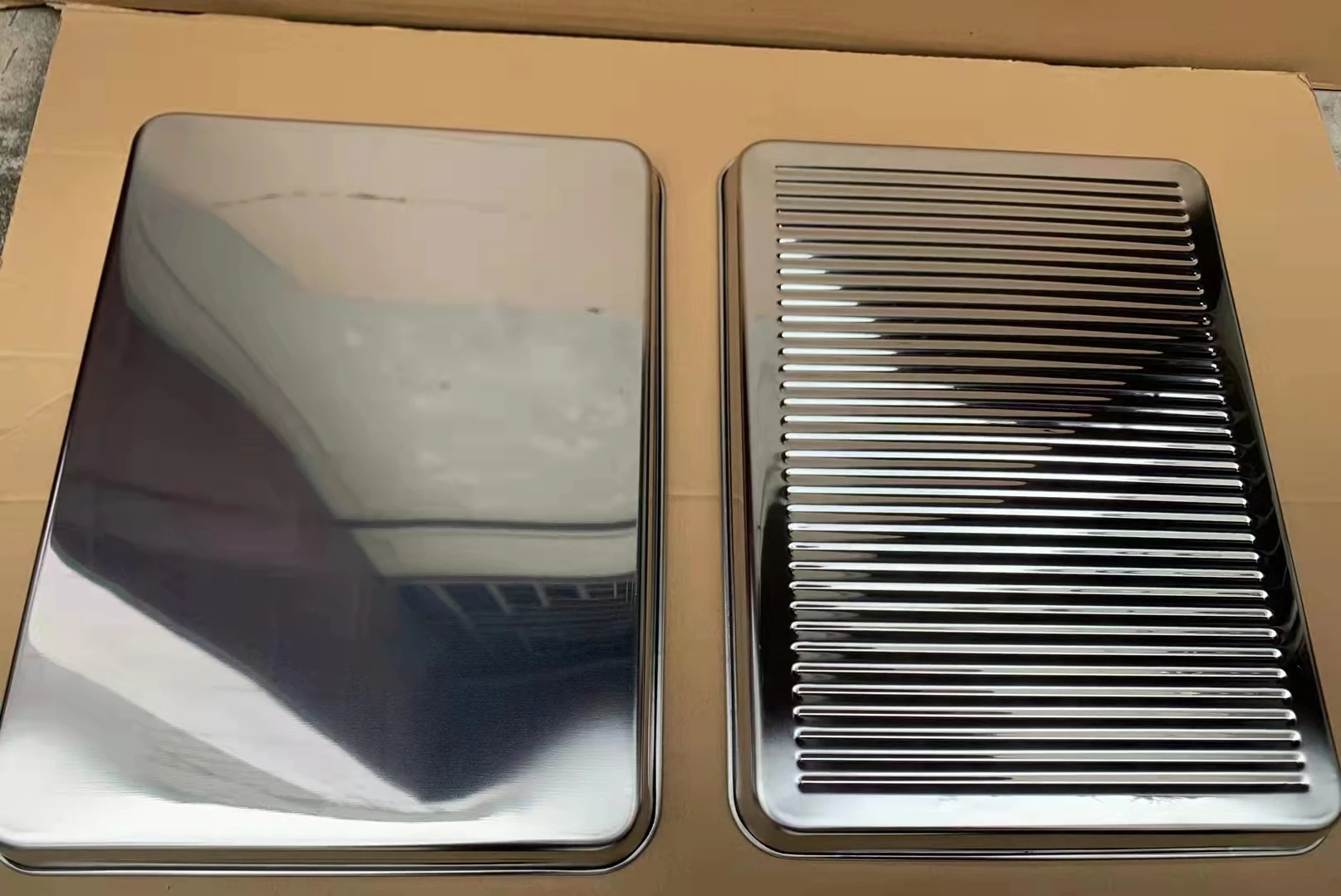 Food Grade Corrugated Stainless Steel 304 316 Bbq Grill Roasting Pans ...