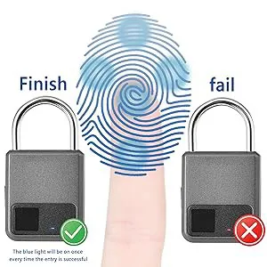 Smart Fingerprint Biometric Luggage Case Padlock - Secure & Convenient