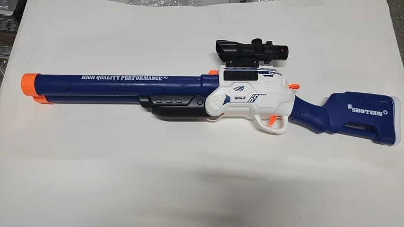 Double Shot Shell Throwing Shotgun - Soft Bullet Gun Toy