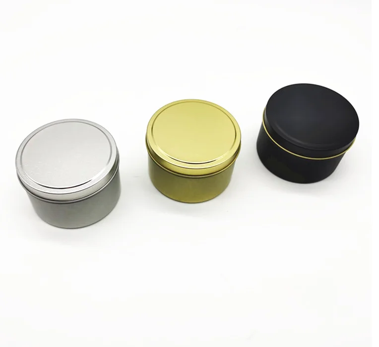 High Quality Aroma Candle Cans Gold Candle Tin 4 Oz 8 Oz Tin Cans For ...