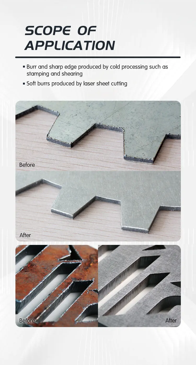 Full-automatic ACCUTEK CNC Sharp Metal Edge Deburring Machine for Flat ...